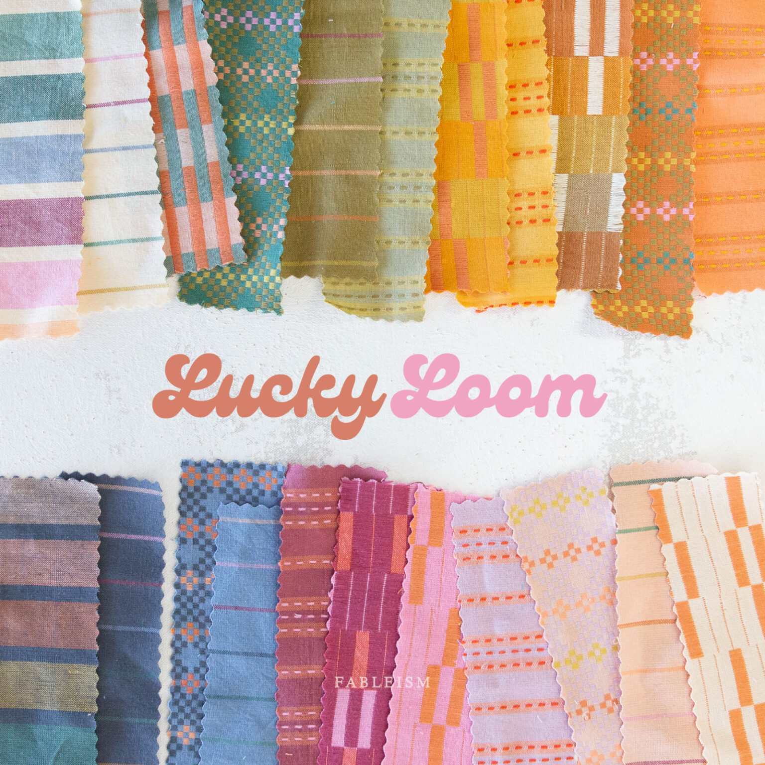 Lucky Loom • Rainbow Woven Fabrics • Fableism Supply Co