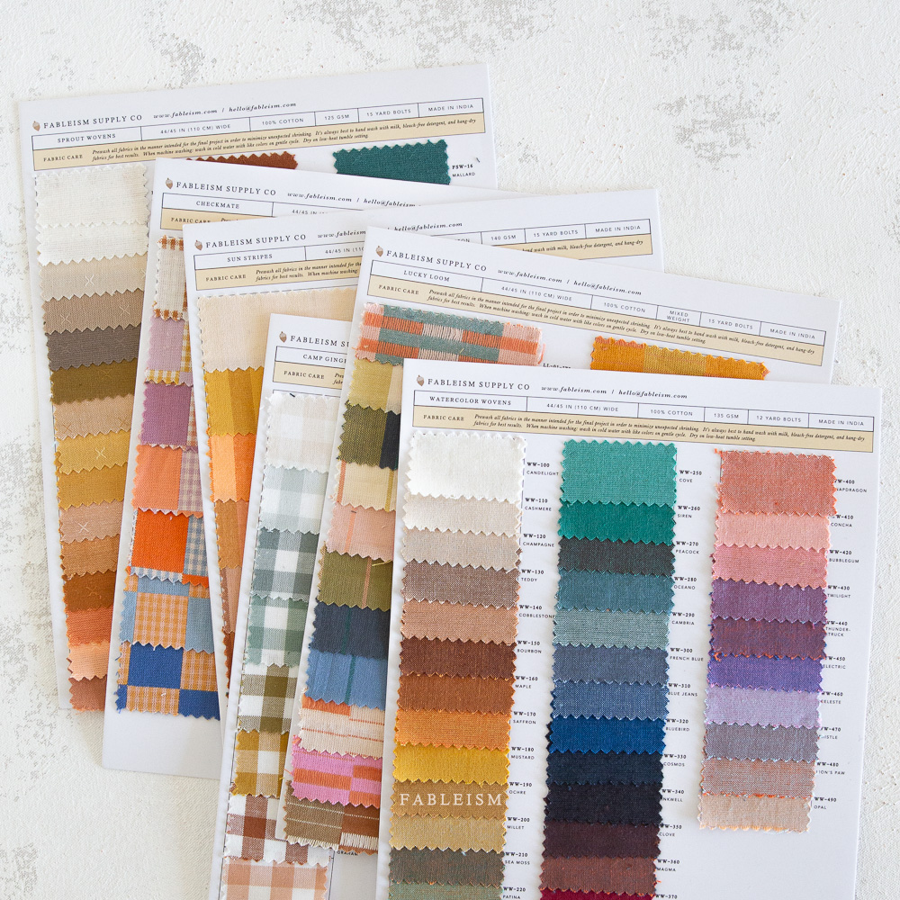 Swatch Cards • Fableism Supply Co